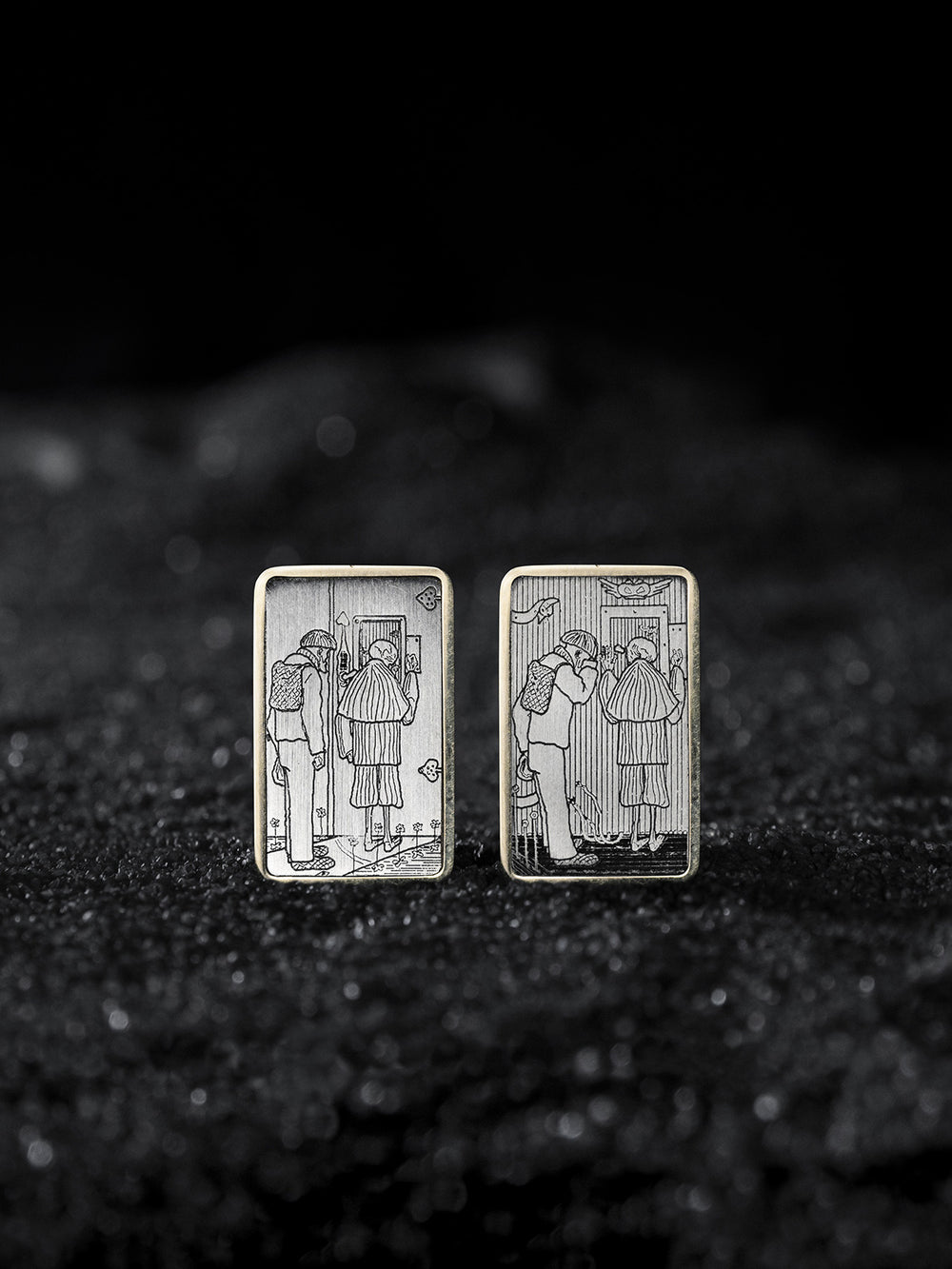 The Peasant and Death at the Gates of Heaven and Hell - Gold